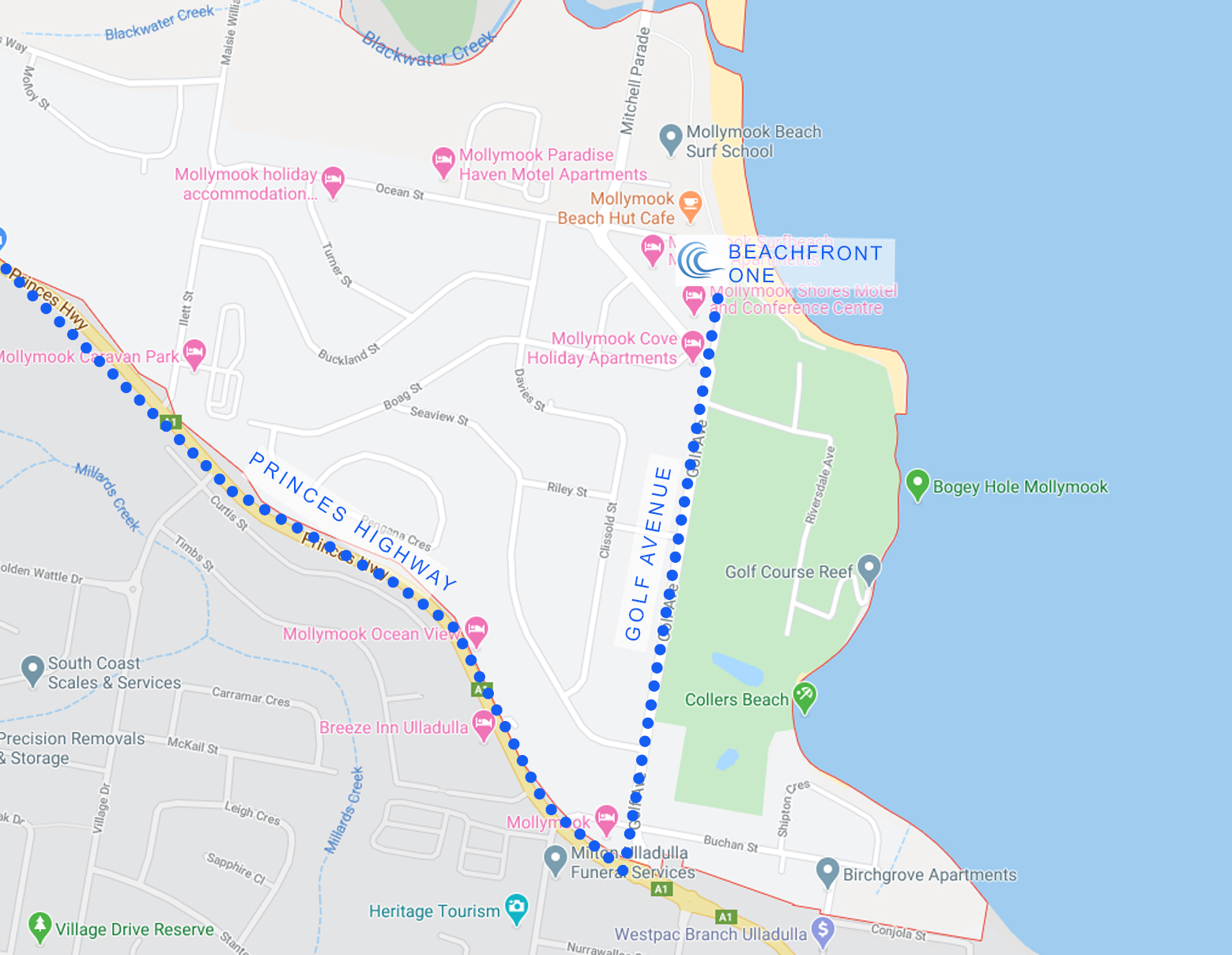 stay with us – beachfront one mollymook beach